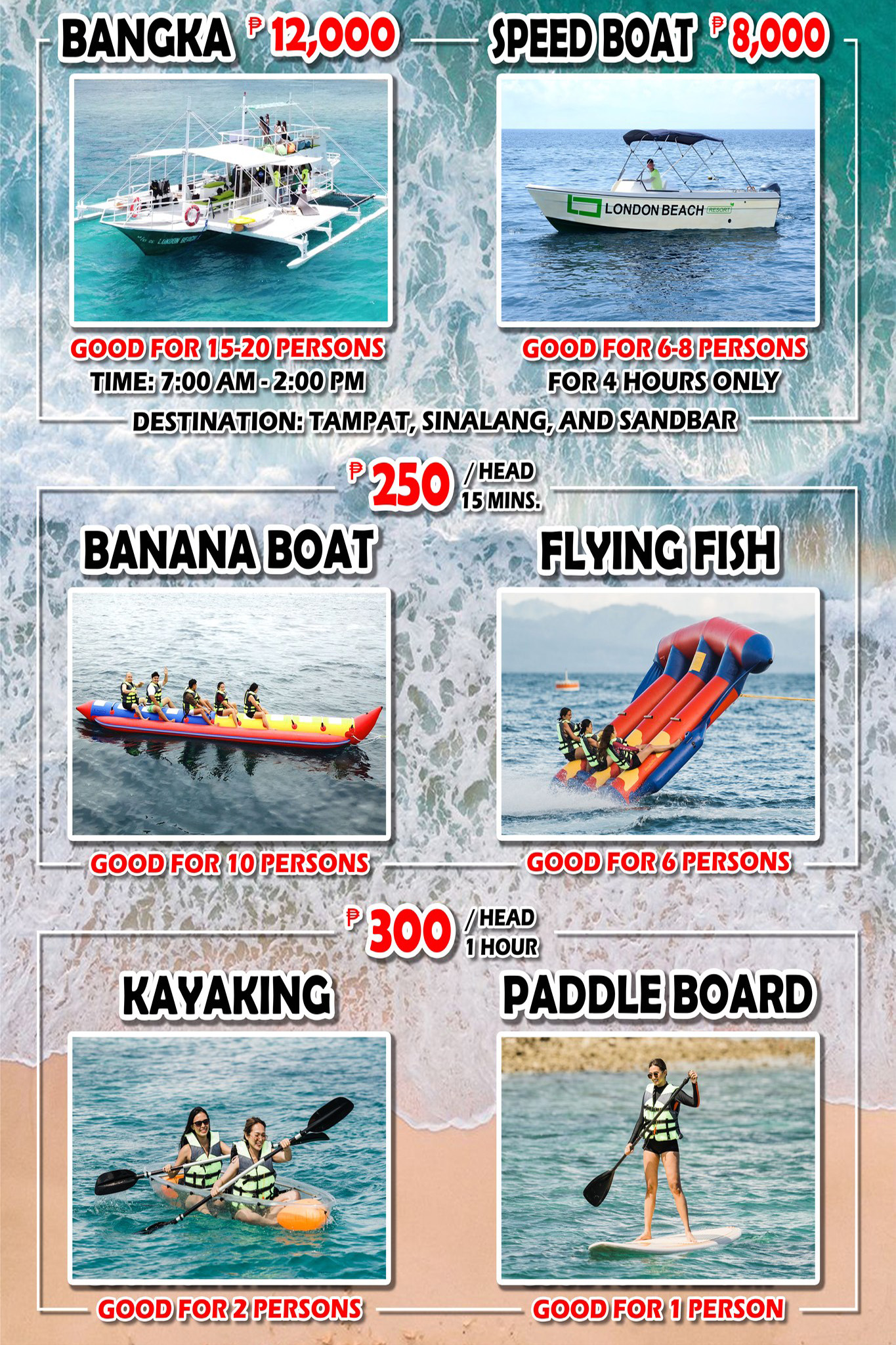 Activities – London Beach Resort